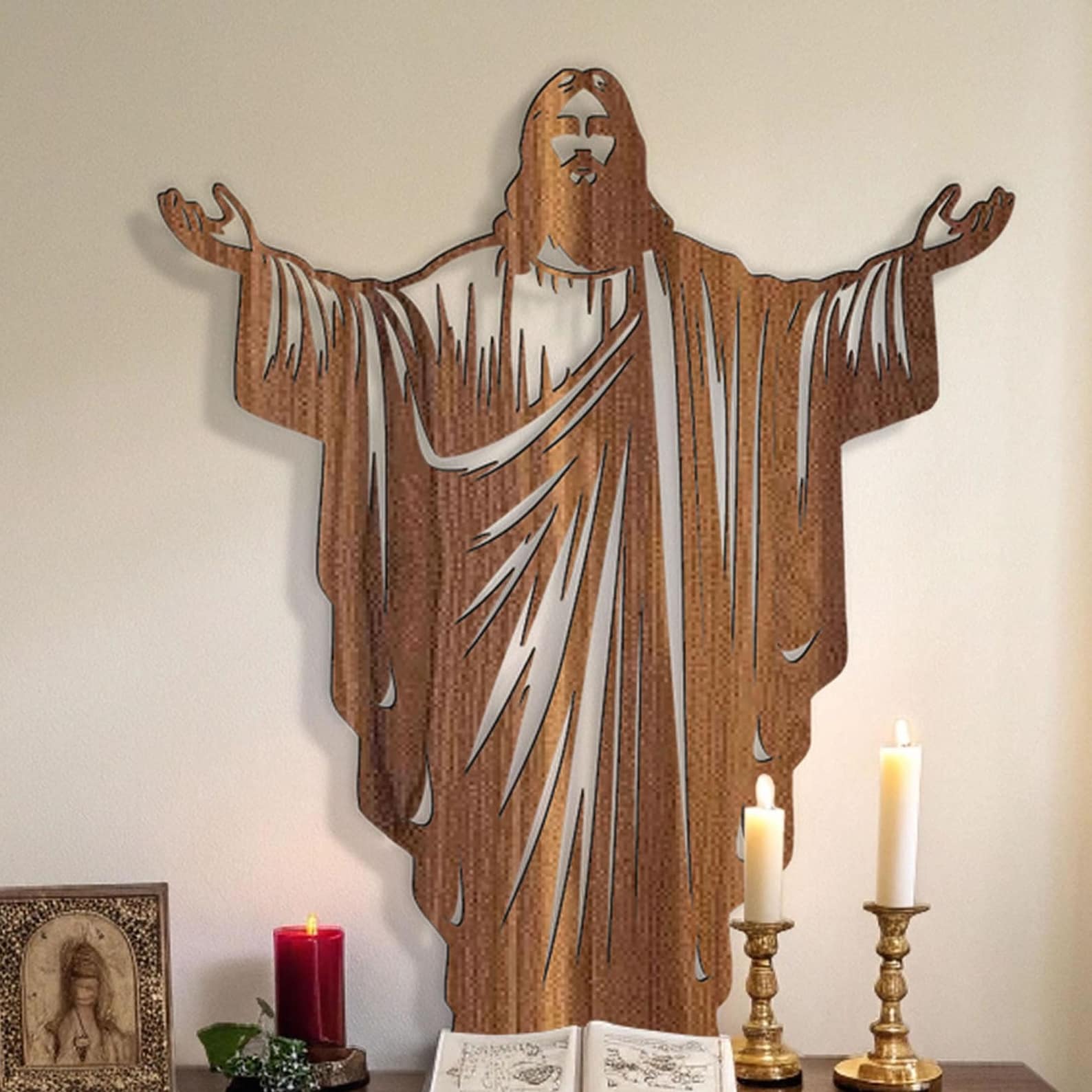 Laser Cut Jesus, Jesus Wall Art. Jesus Decoration Wall. Laser Cut File ...