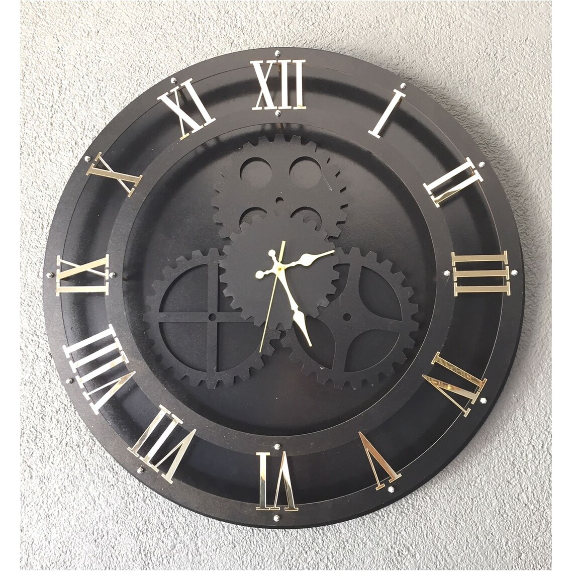 Laser Cut Wall Clock File With Layers and Wheels. Customizable Design ...