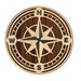 Laser Cut Compass. Laser Cut Compass File With Layer Option. Cricut Cut ...