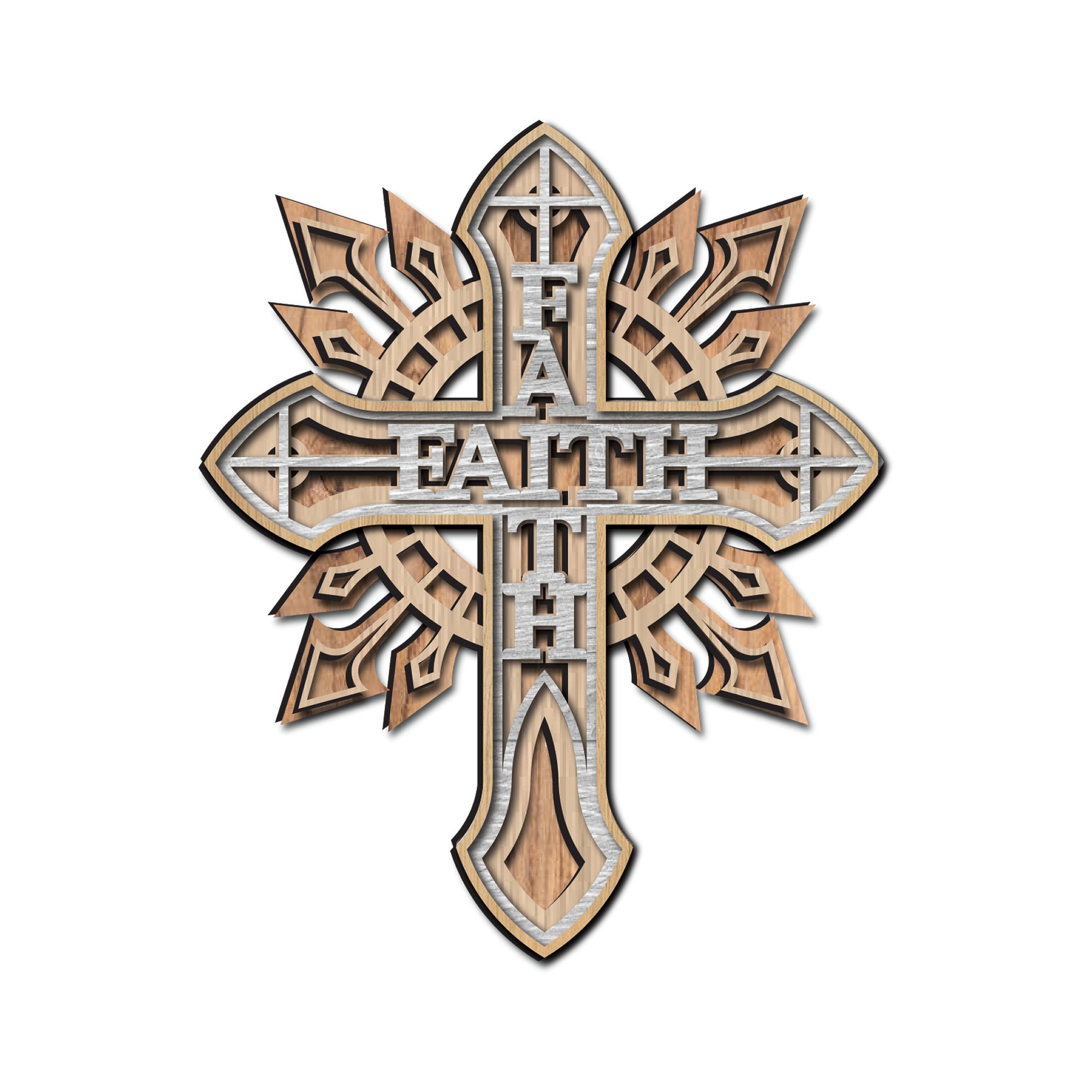 Affliction Cross Clipart Vector
