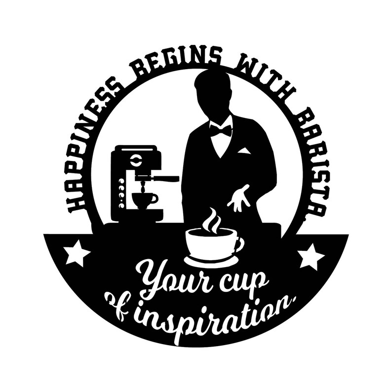 Barista SVG. Barista Laser Cut File. Barista Wall Art. Barista - Etsy