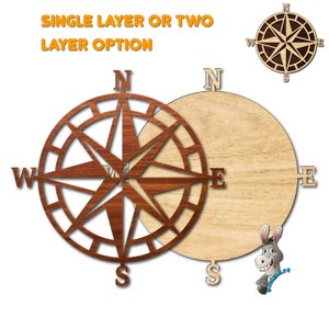 Laser Cut Compass Arrow . Laser Cut Compass File With Layer Option ...