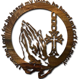 Jesus and Cross. Psalm 116:1,2 Wall Art. Decoration Wall. Crucifix ...