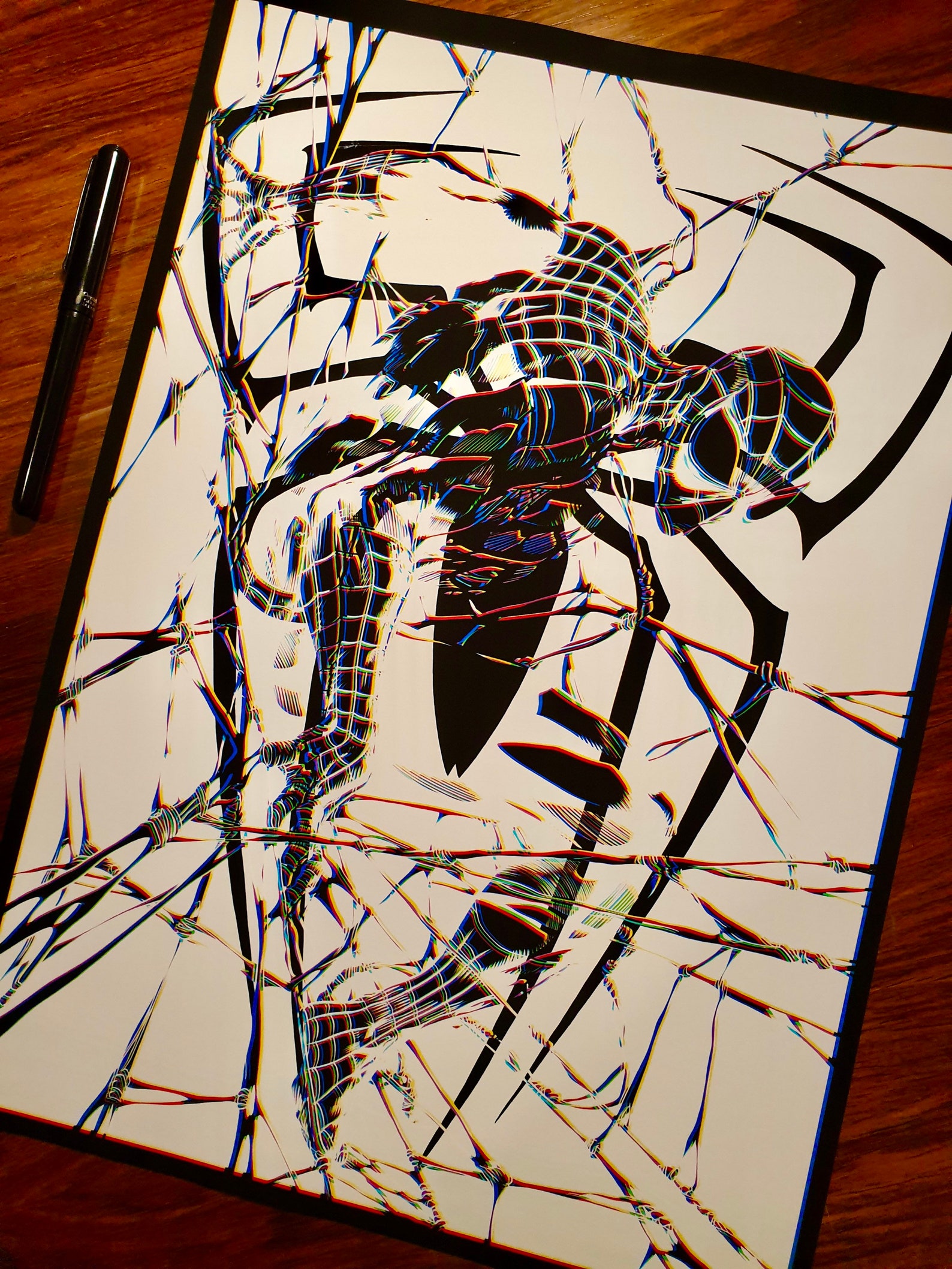 Signé Spider-Man Peter Tingle A4 Fine Art Print | Etsy