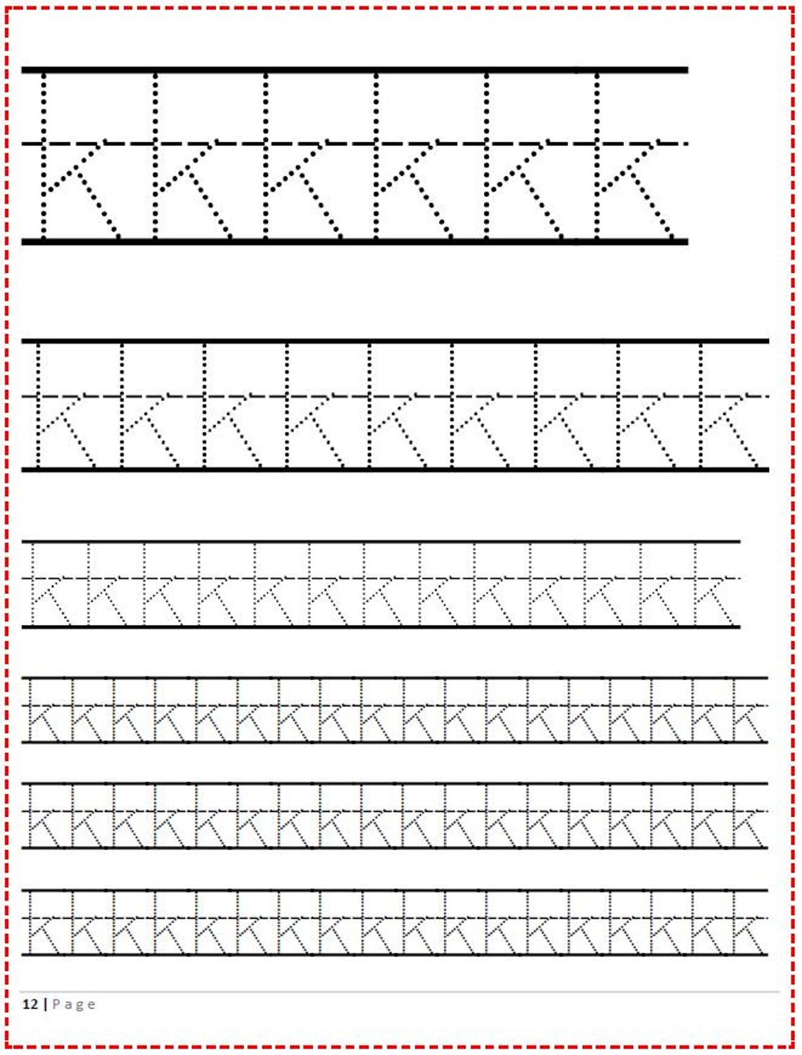 Learn Alphabets Tracing-pre-k & Kindergarten Lowercase/small Letter ...