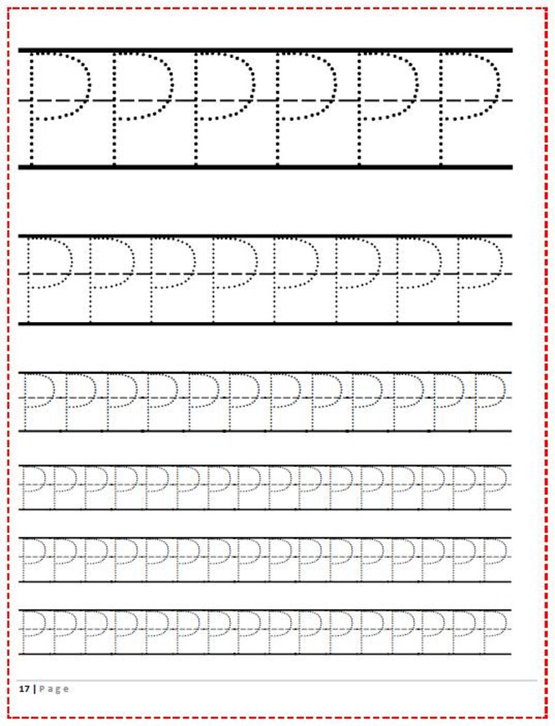 Learn Alphabets Tracing-pre-k & Kindergarten Uppercase/capital Letter ...