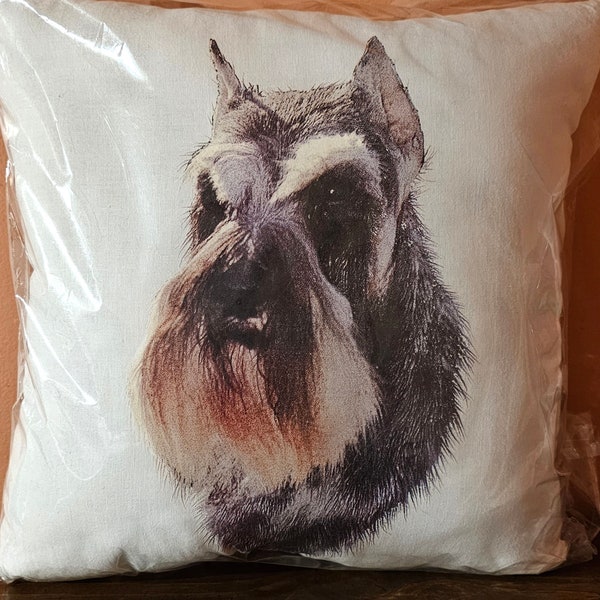 Schnauzer Pillow - Etsy