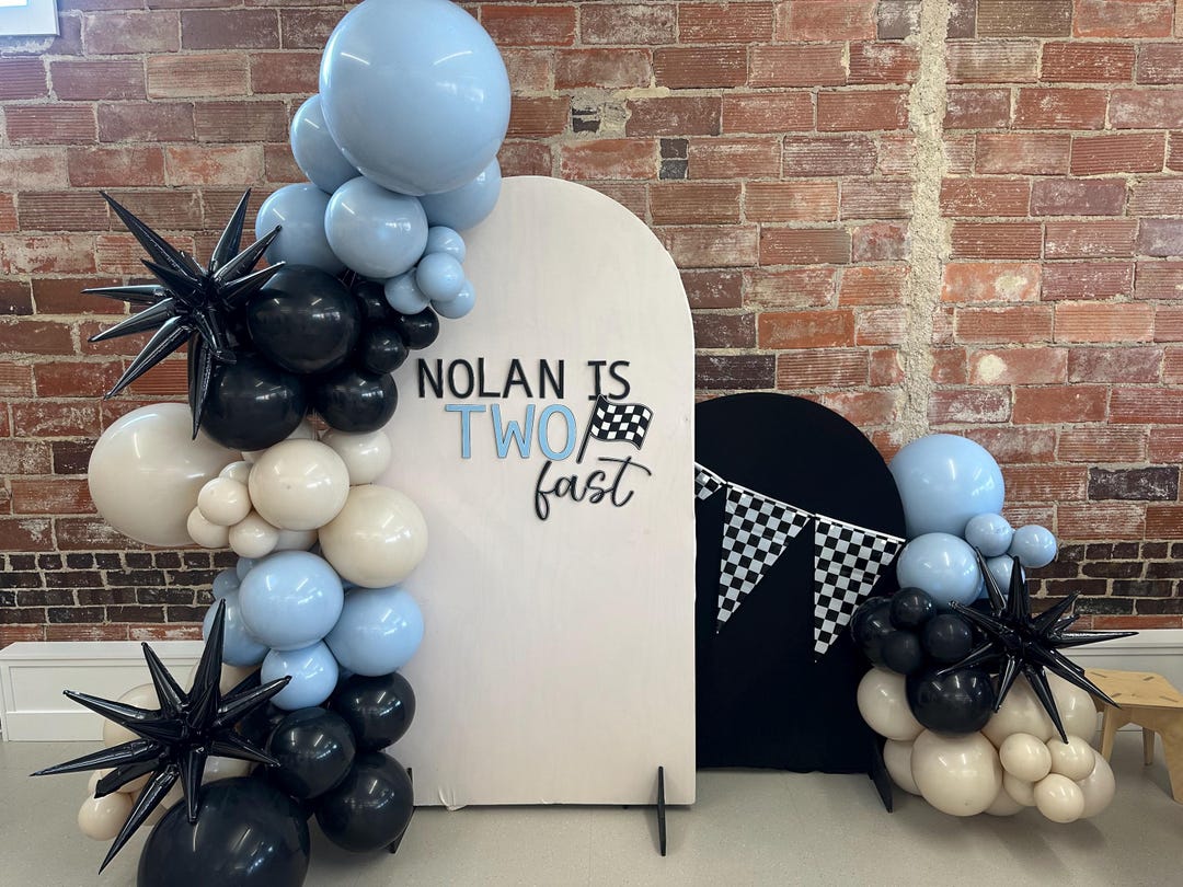 Second Birthday Backdrop | Two Fast Birthday Decoration | Birthday ...