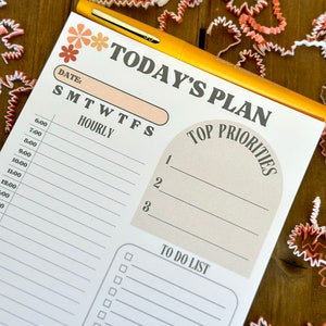 Floral Daily Planner | Teacher Organizer, To-do List - Etsy