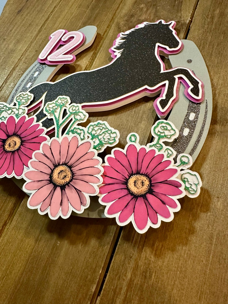 Horse Theme Cake Topper Animal Birthday Party Decoration - Etsy