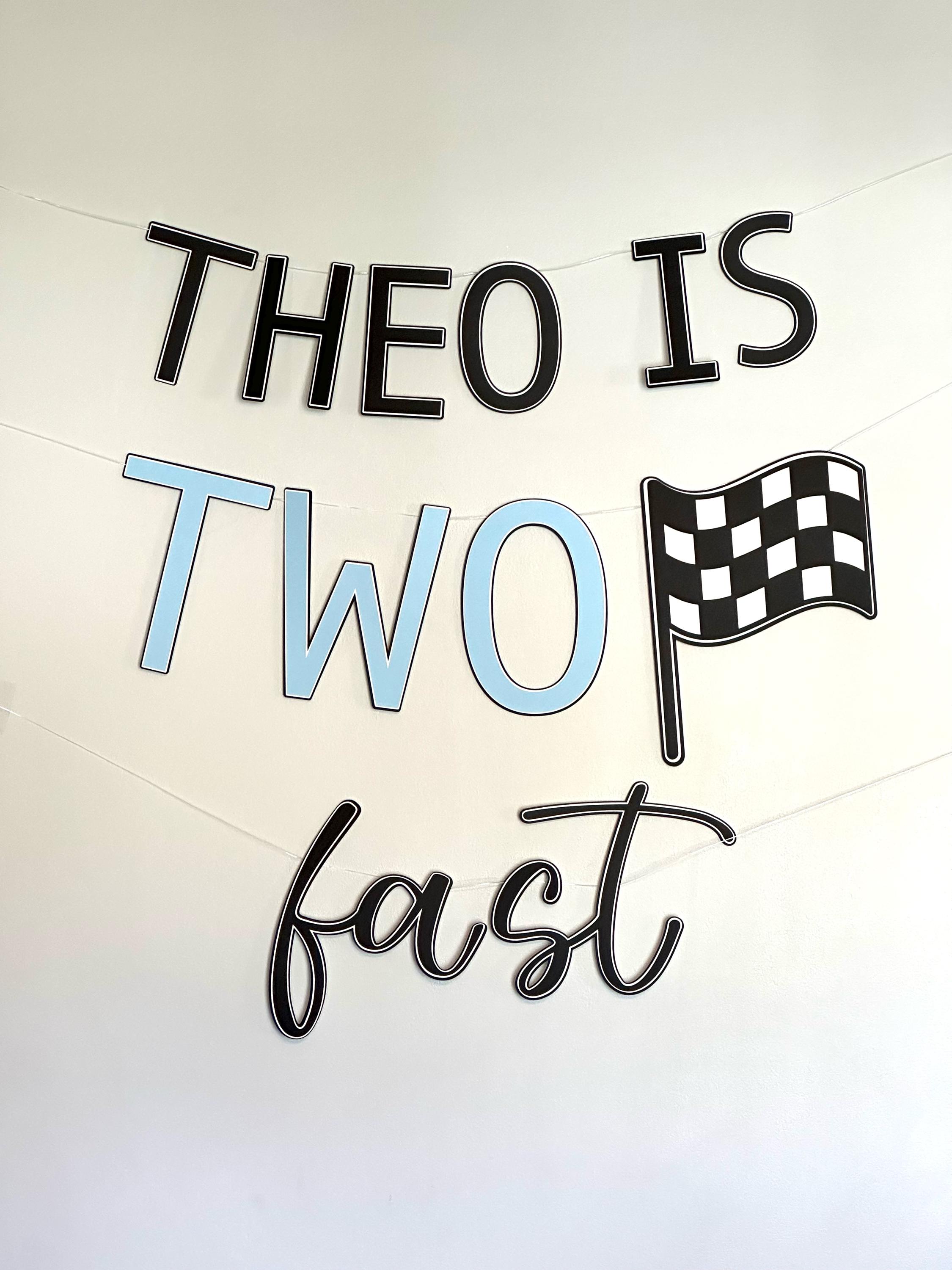 Second Birthday Backdrop | Two Fast Birthday Decoration | Birthday ...