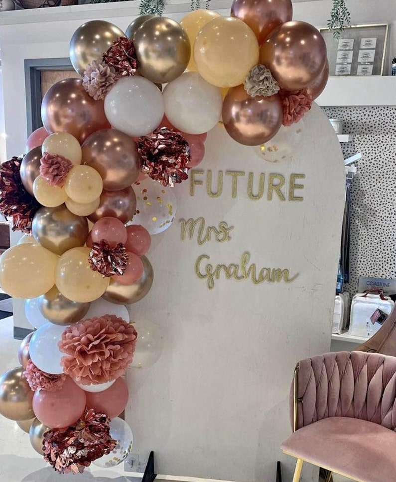 Personalized Glitter Bridal Shower Banner | Future Mrs Backdrop - Etsy