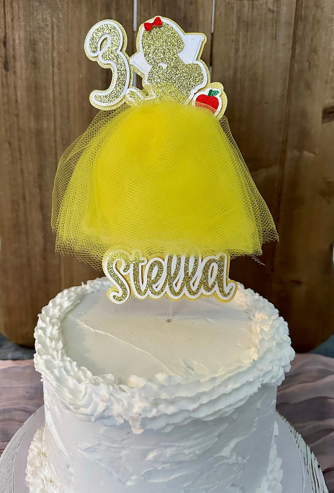 Princess Cake Topper | Princess Birthday Party Decoration | Princess ...