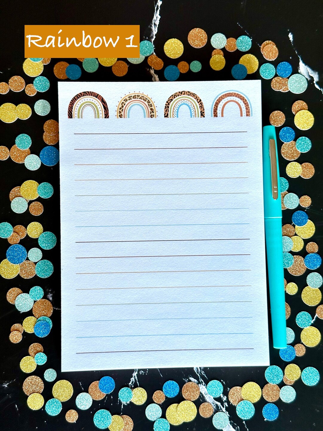 Teacher Notepad | to Do List | Handmade Stationery | Rainbow Design - Etsy