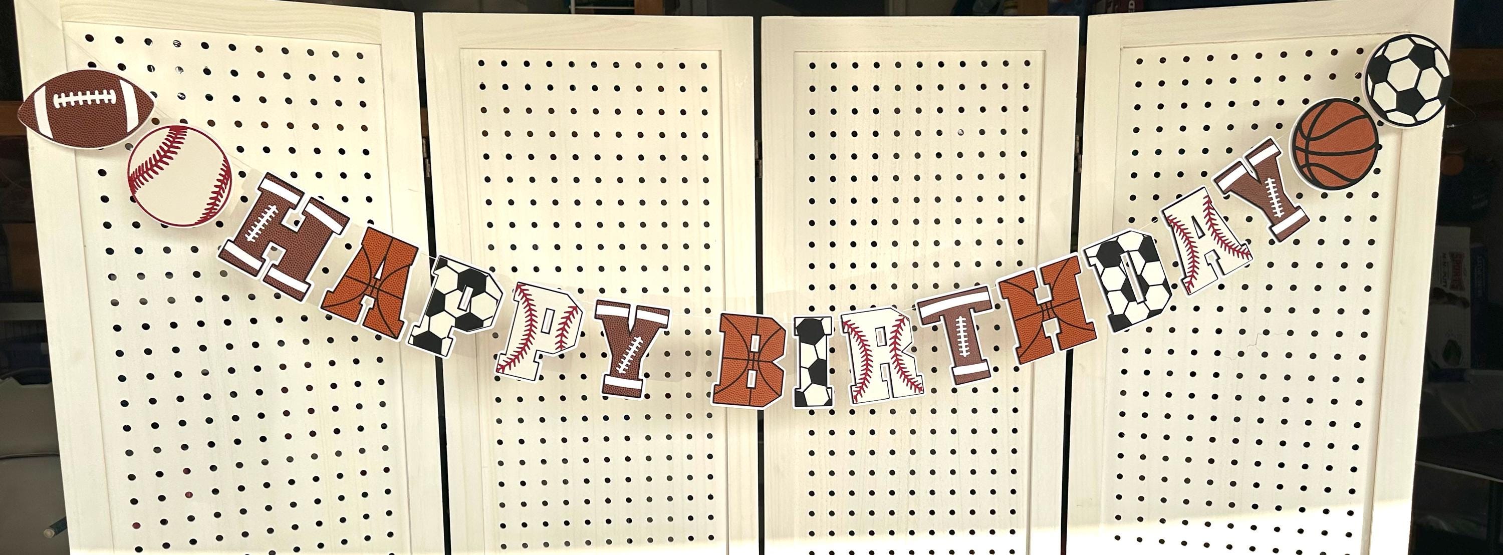 Sports Birthday Banner | Happy Birthday Banner | Sports Decoration ...