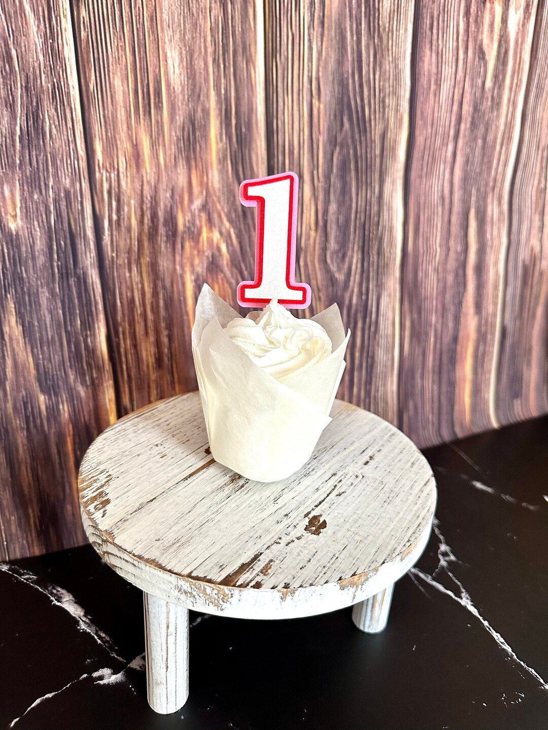 First Birthday Cupcake Toppers Number One Decoration First Birthday ...