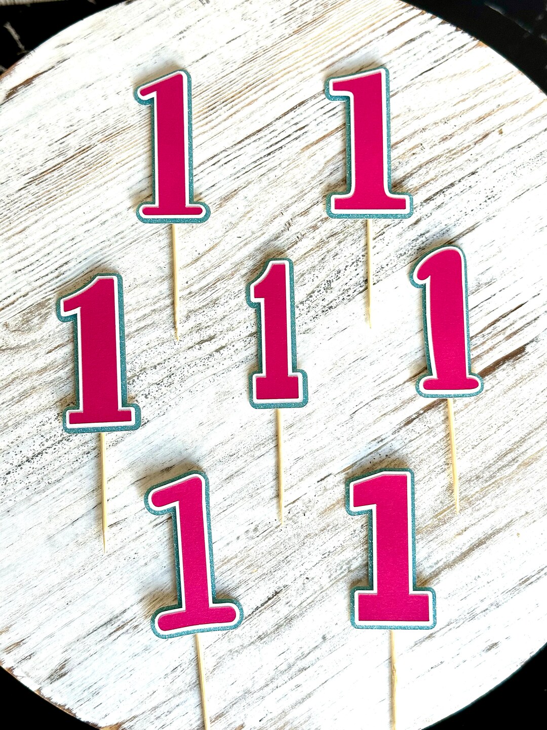 Customized First Birthday Decoration | First Birthday Cupcake Toppers ...