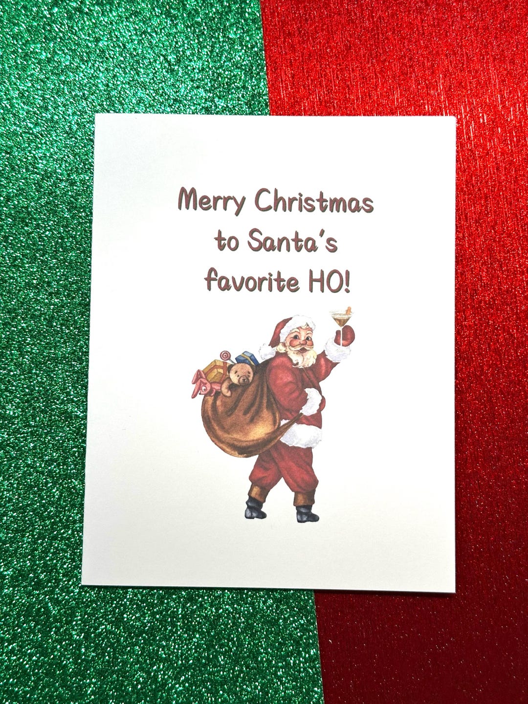 Funny Christmas Card | Santa's Favorite Ho, Humor Card - Etsy