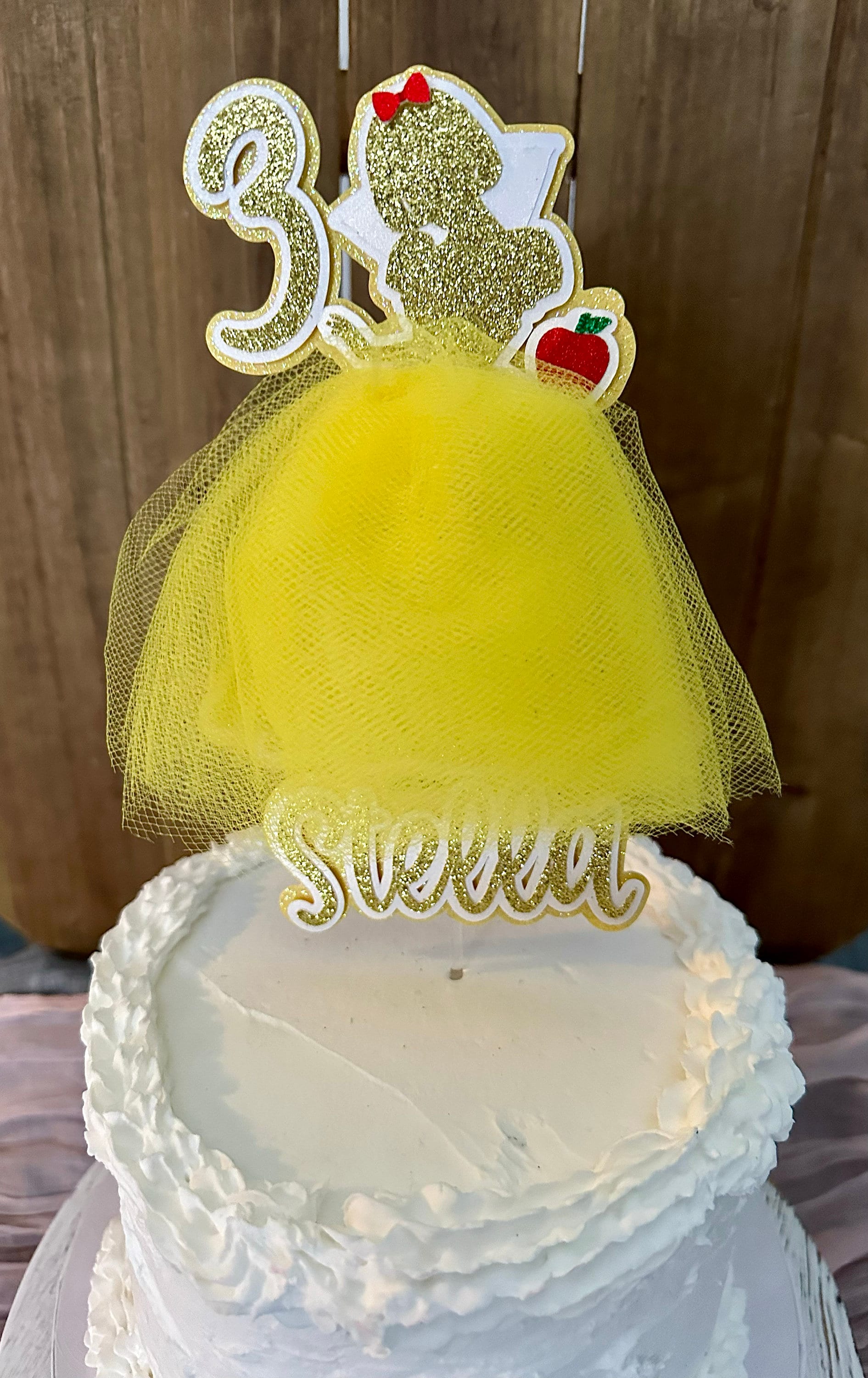 Princess Cake Topper Princess Birthday Party Decoration Princess Themed ...