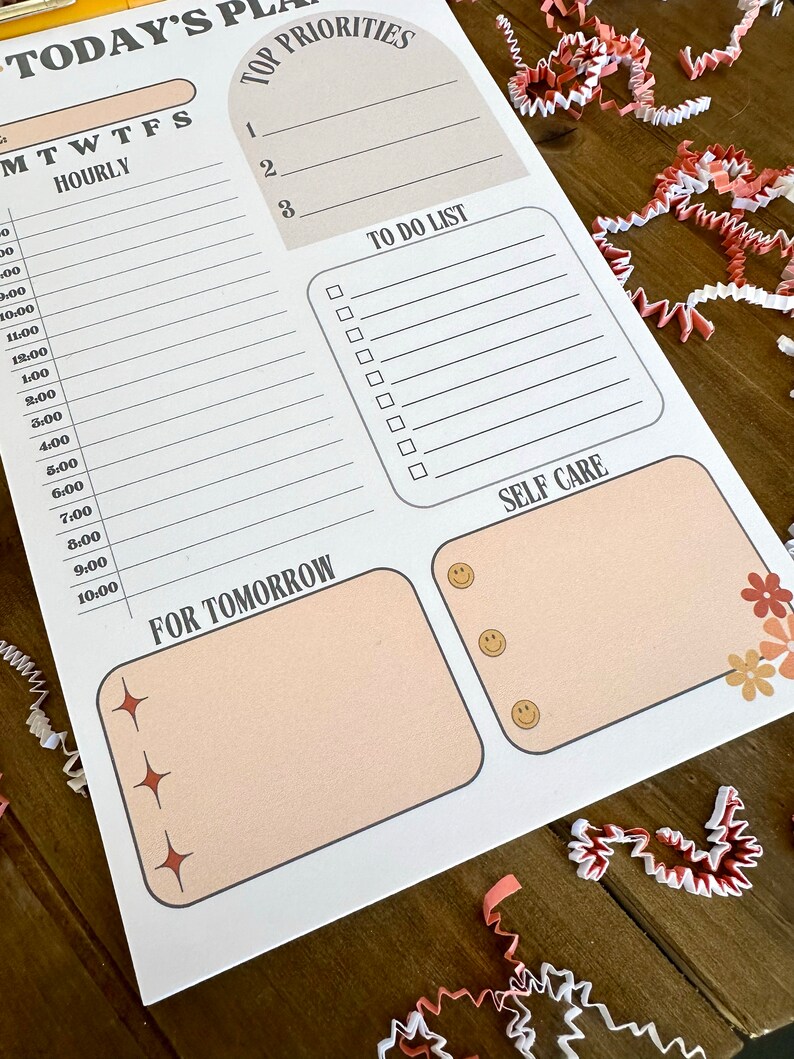 Floral Daily Planner | Teacher Organizer, To-do List - Etsy