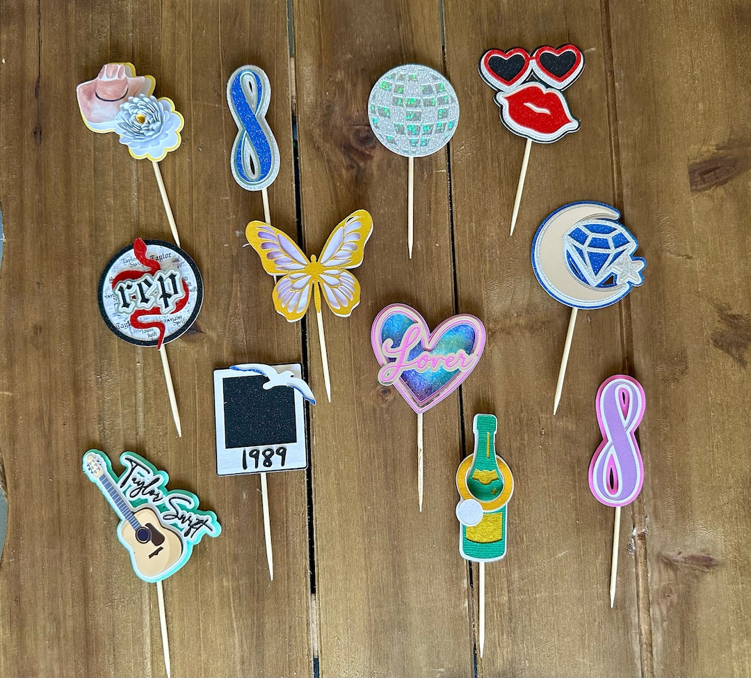 Personalized Concert Cupcake Toppers | Personalized Handmade Cupcake ...