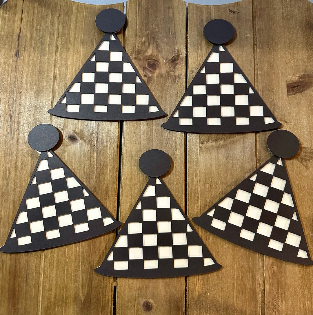 Checkered Hats | Retro Banner | Smash Cake Decoration | Party ...