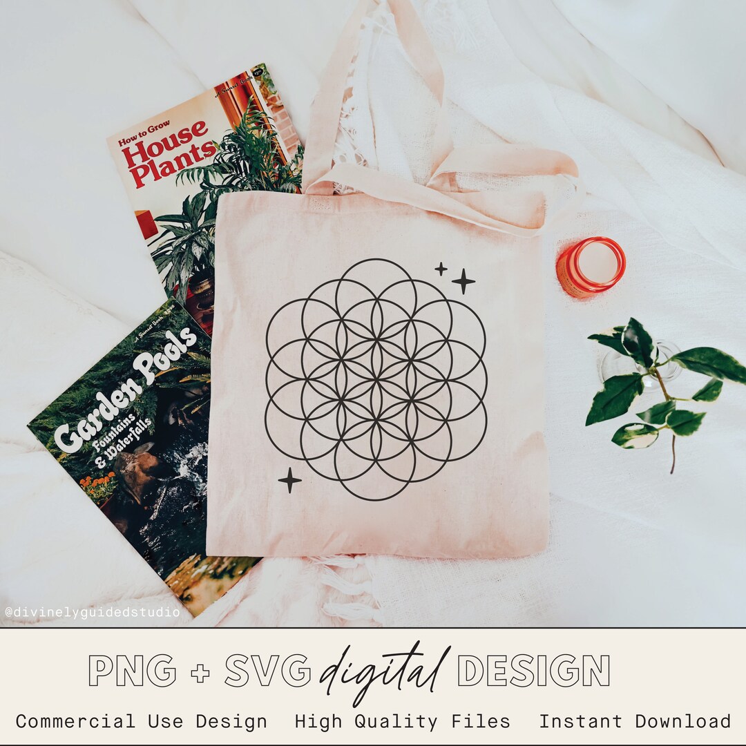Seed of Life | PNG + SVG Digital Designs | Instant Download | Symbol ...