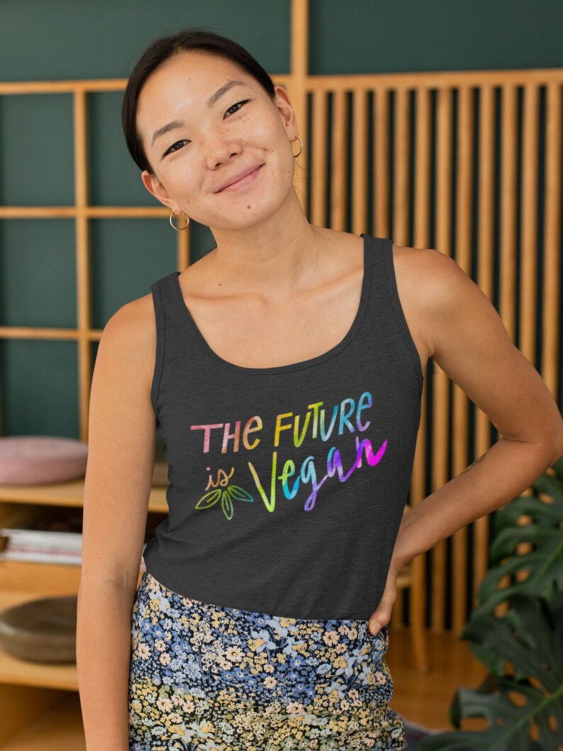 Vegan Unisex Tank Top / the Future is Vegan / Vegan Workout - Etsy