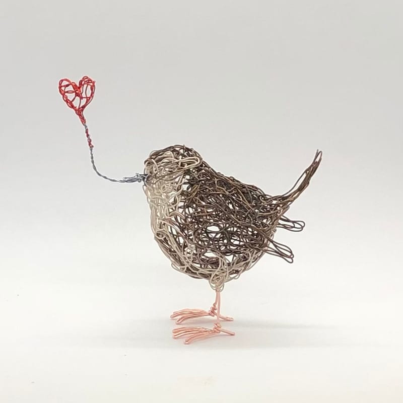 Wire Bird Sculpture - Etsy UK
