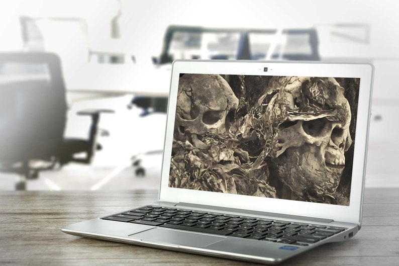 Skull Wallpaper for Laptop and Desktop Computers - Etsy