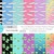 Health Digital Scrapbook Paper Vegetables Seamless Pattern Fitness Junk ...