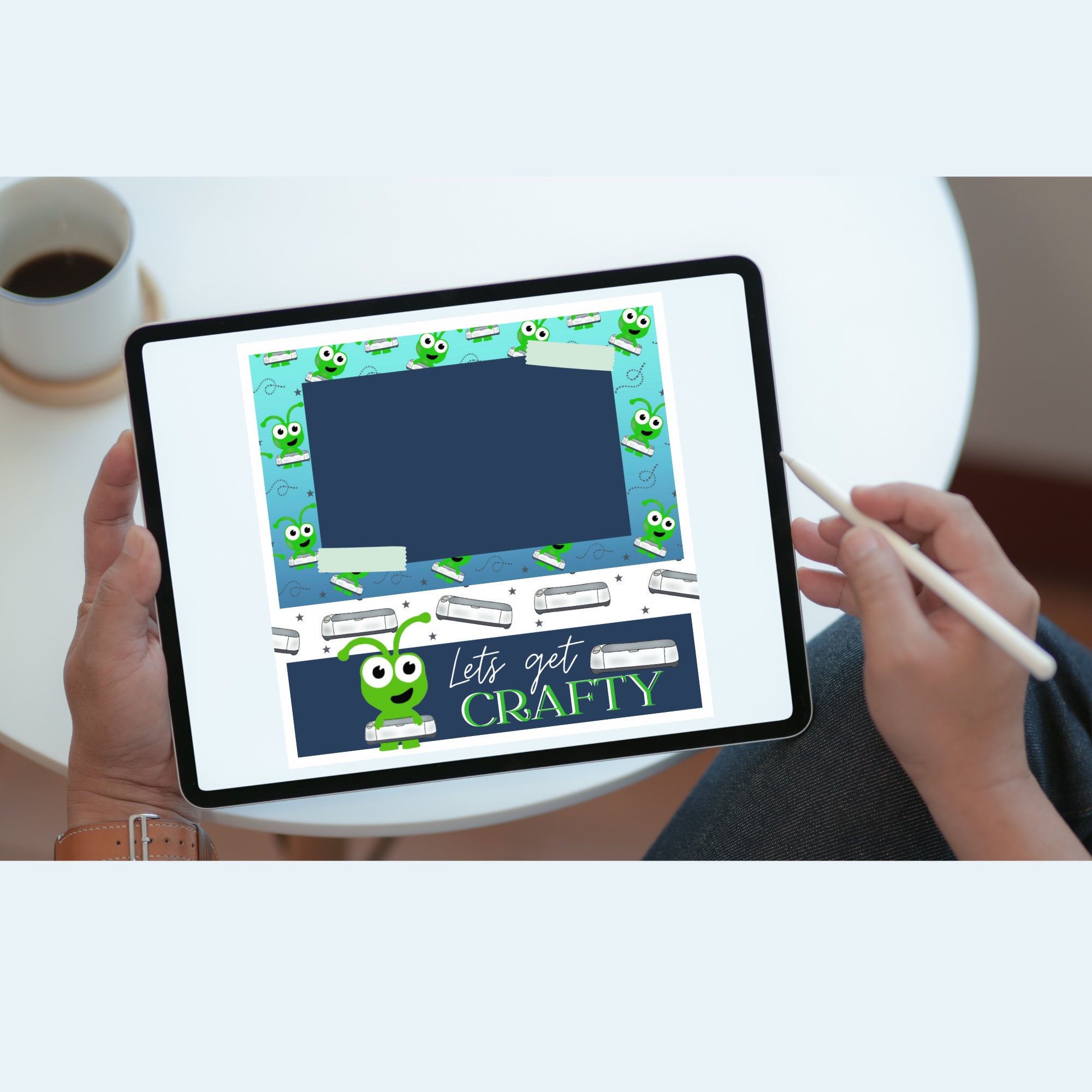 Cute Scrapbook Layout Cricut Mascot Scrapbook Cricut Maker Machine ...