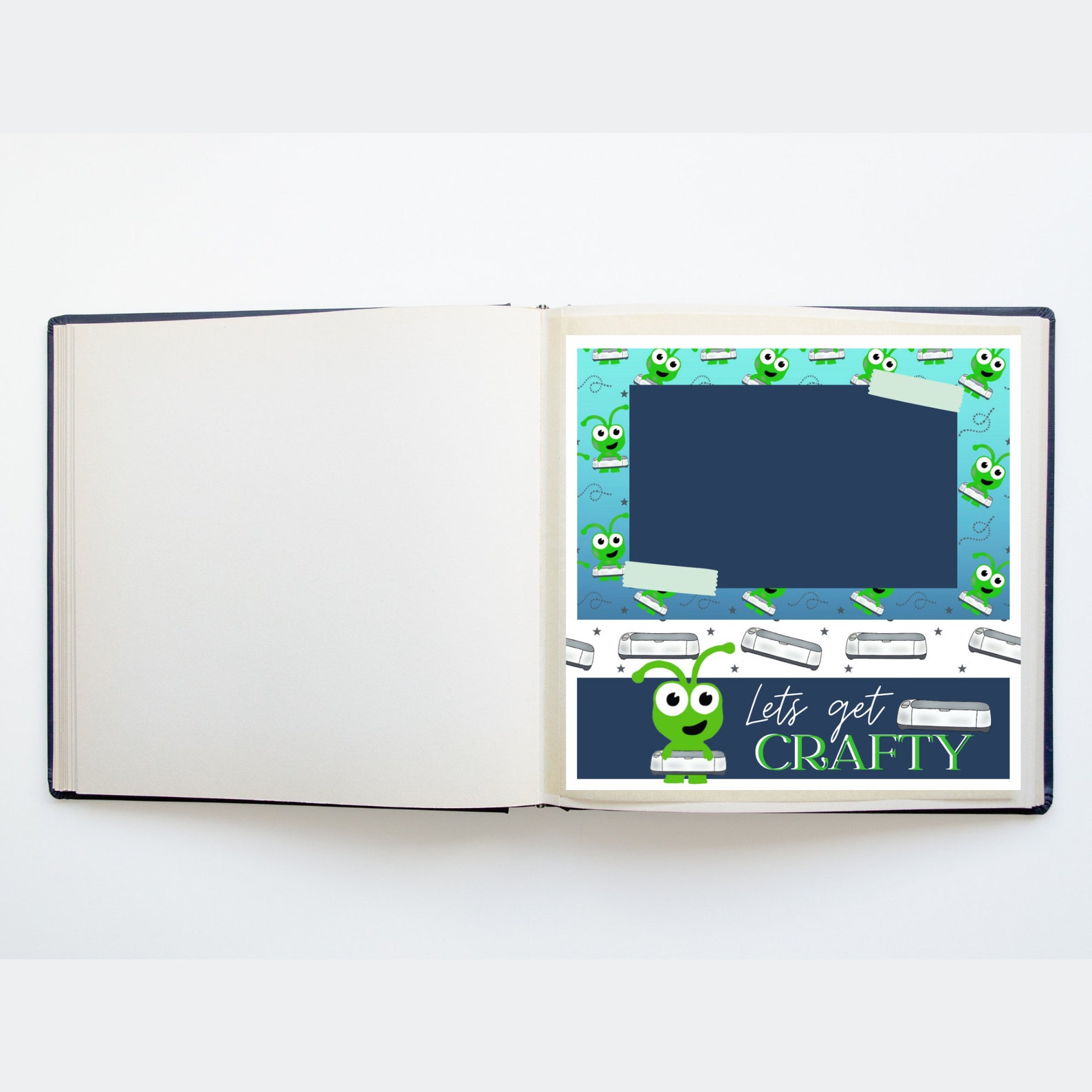 Cute Scrapbook Layout Cricut Mascot Scrapbook Cricut Maker Machine ...