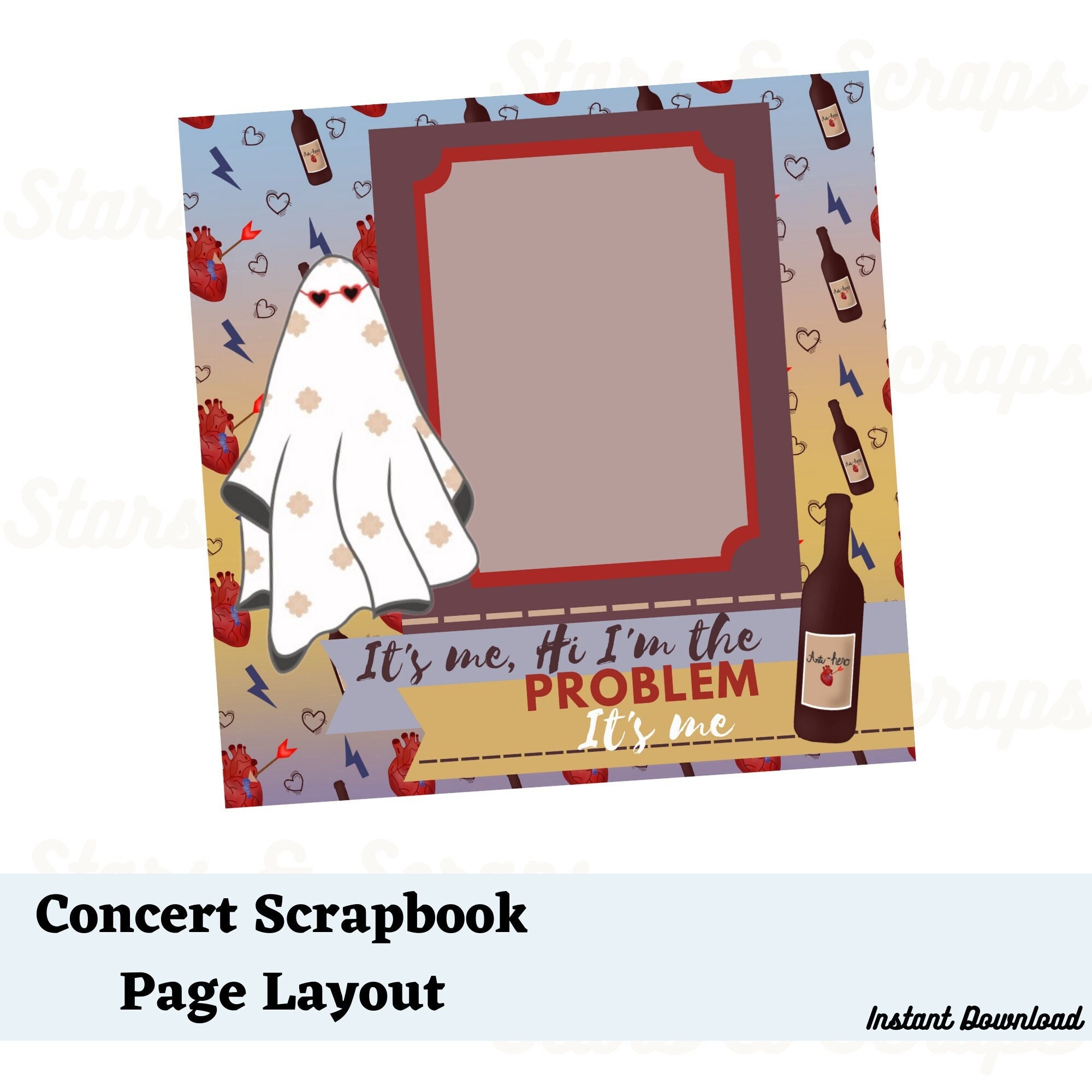 Premade Scrapbook Pages Taylor Swift Inspired Era's Tour Concert ...