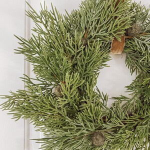 Mini Cedar Christmas Wreath Set With Antique Gold Ribbon Sets of 2, 3 ...
