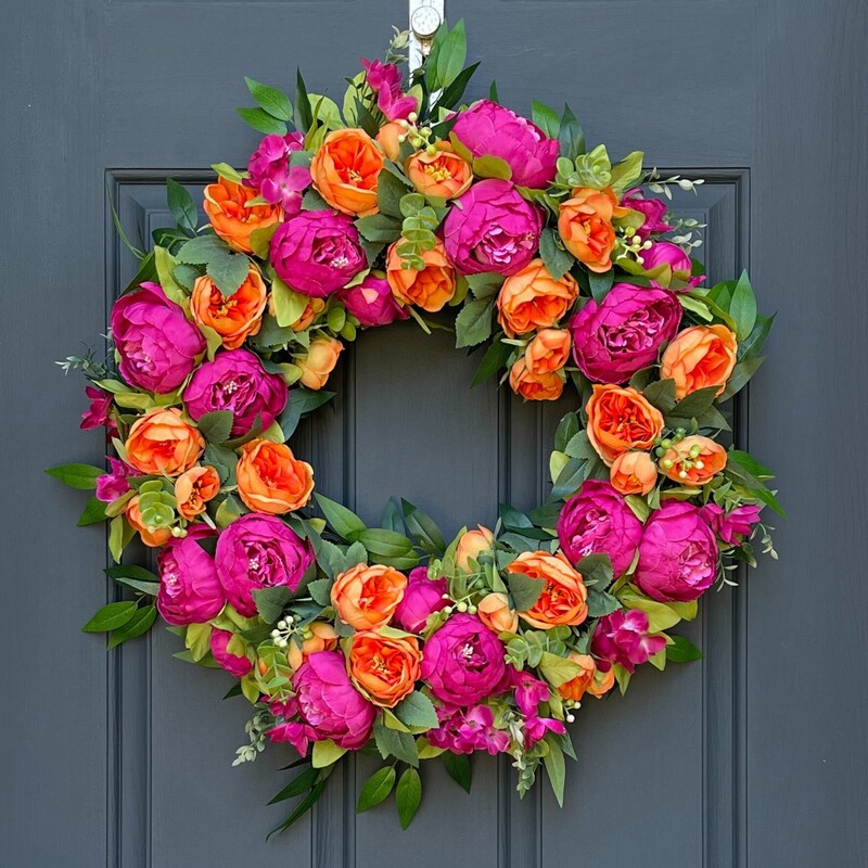 Spring Door Wreath - Etsy