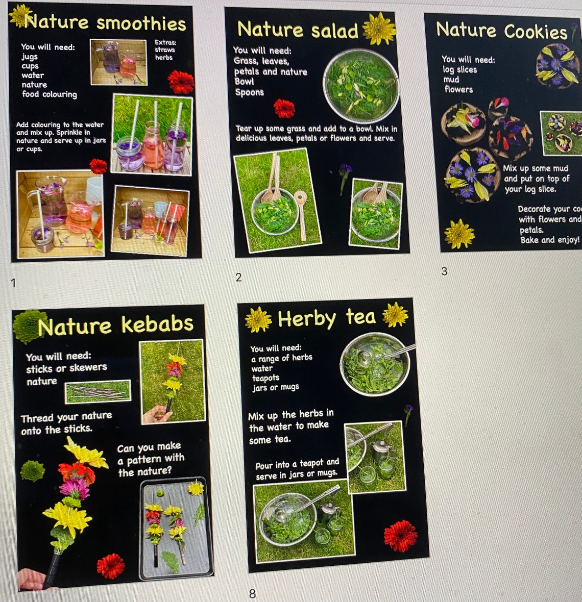 Set Two Mud Kitchen Recipes SET TWO Downloadable Document - Etsy UK