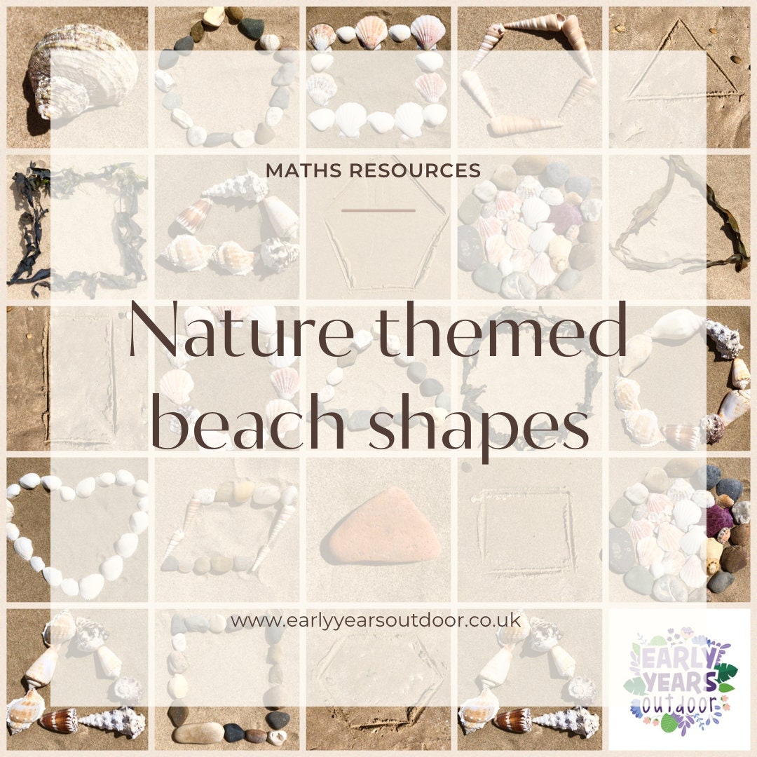 Beach summer Themed Shapes Downloadable Pdf - Etsy