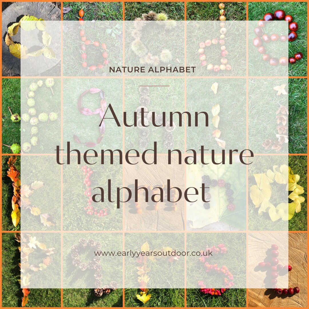 Nature Themed AUTUMN Alphabet Downloadable Document Pdf. - Etsy UK