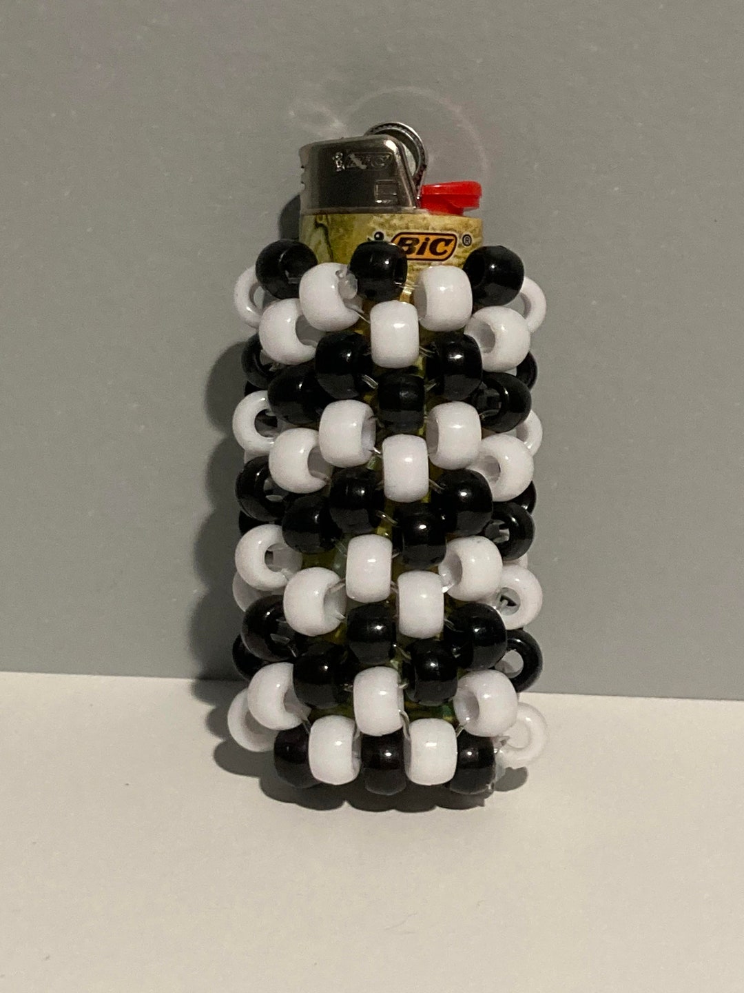 Black & White Checkered Kandi Lighter Case - Etsy