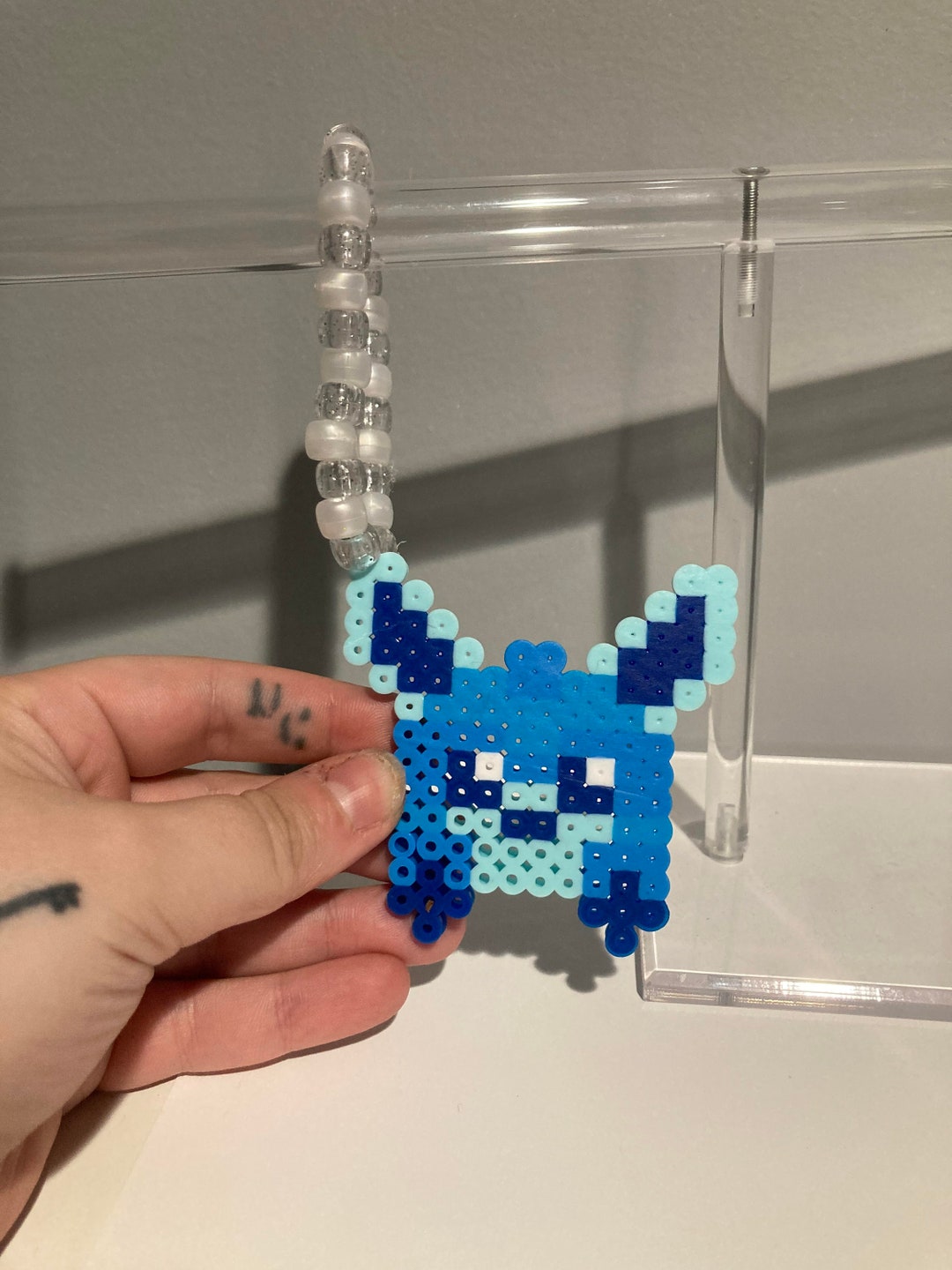 Glaceon Pokemon Kandi Single Perler Bong Fidget - Etsy
