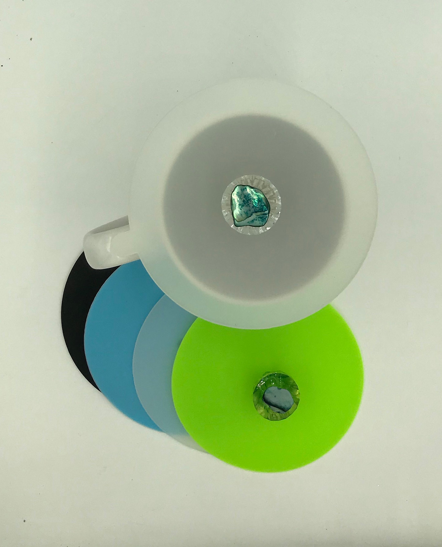 Teal Classic Mug Covers. 1 Each. Silicone Mug Lid, Cup Cover/topper/top ...