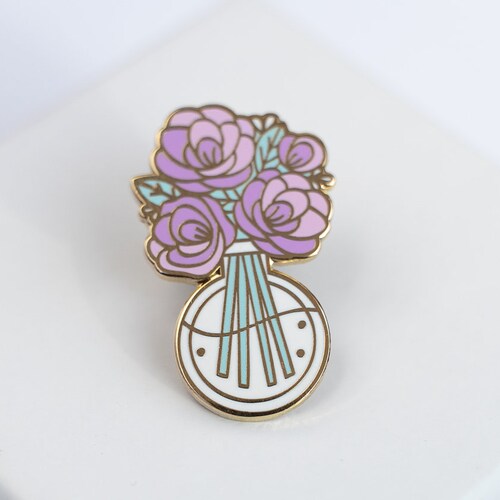 Test Tube Flower Enamel Pin / Laboratory Flask / Science | Etsy