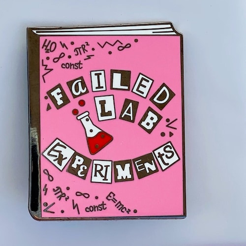 Lab Experiments Book Enamel Pin / Burn Book / Science Pin / - Etsy