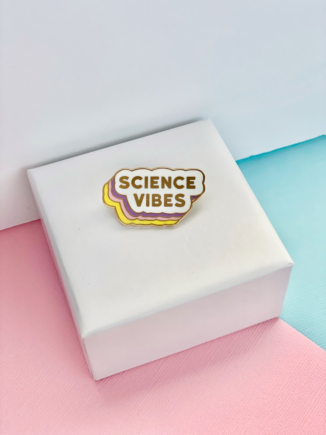 Science Vibes Enamel Pin - Etsy