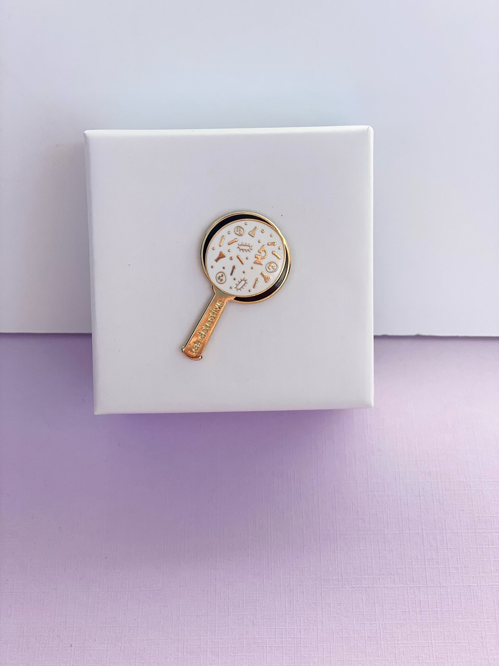 Lab Detective Enamel Pin / Science Laboratory / Researcher / - Etsy