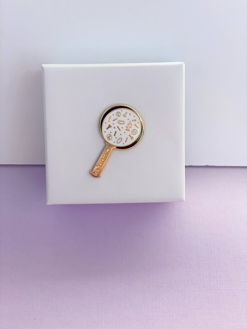 Lab Detective Enamel Pin / Science Laboratory / Researcher / - Etsy