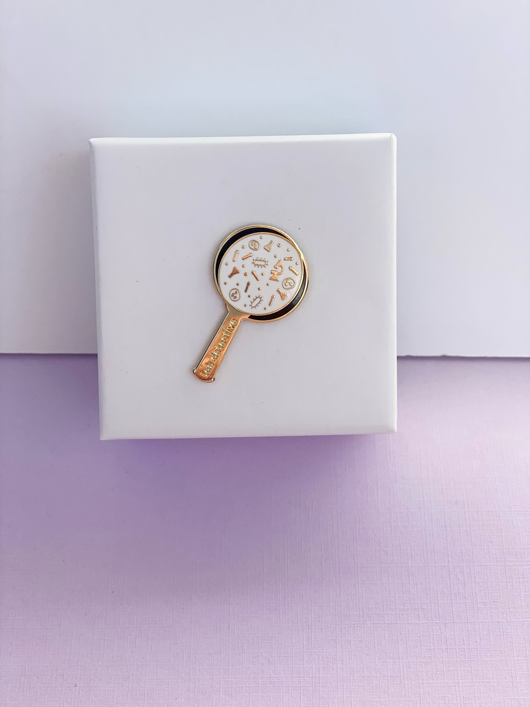 Lab Detective Enamel Pin / Science Laboratory / Researcher / - Etsy