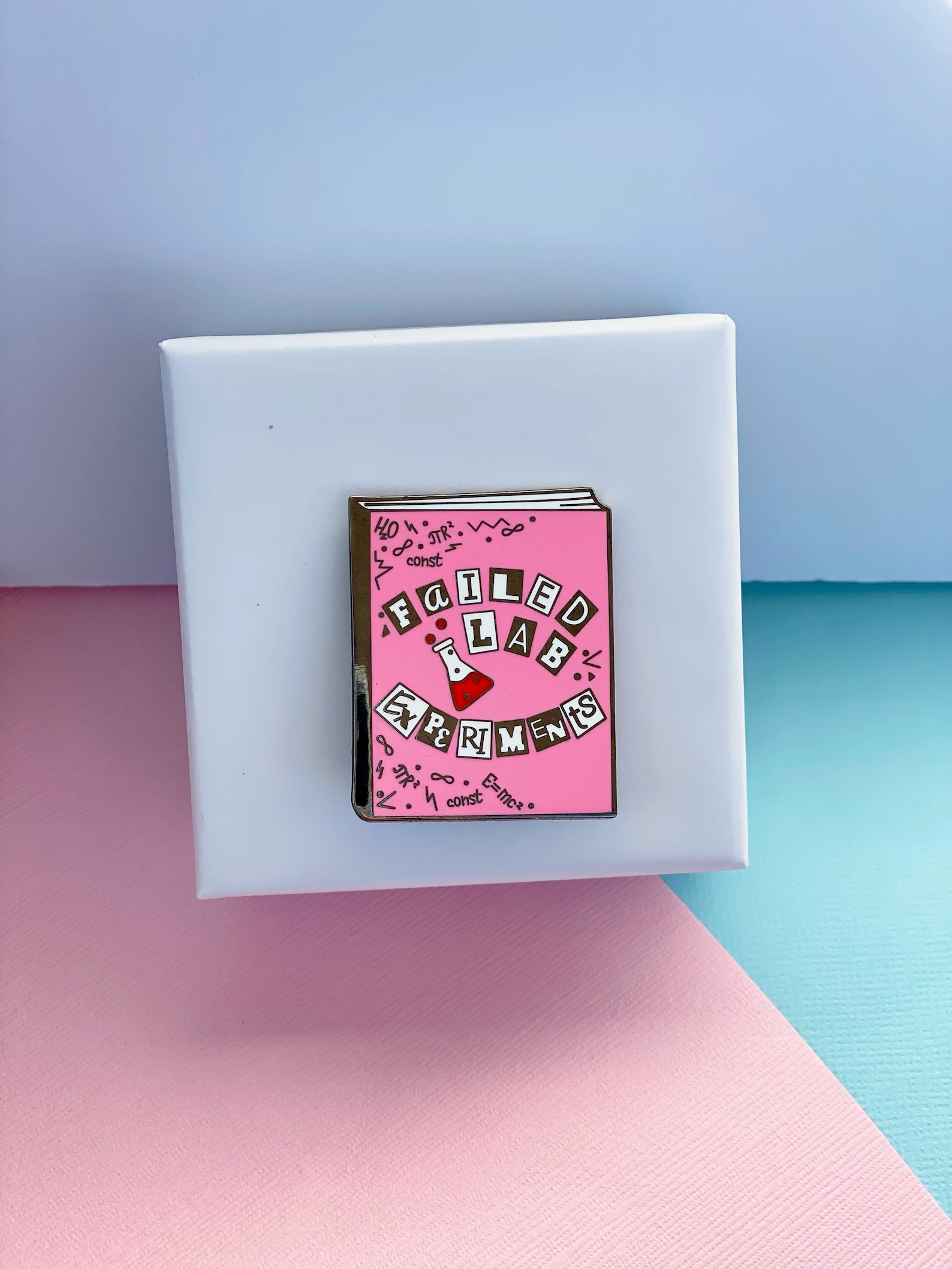 Lab Experiments Book Enamel Pin / Burn Book / Science Pin / | Etsy