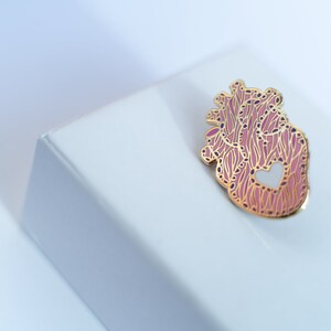 Histology Anatomical Heart Enamel Pin / Pathology / Microbi - Etsy
